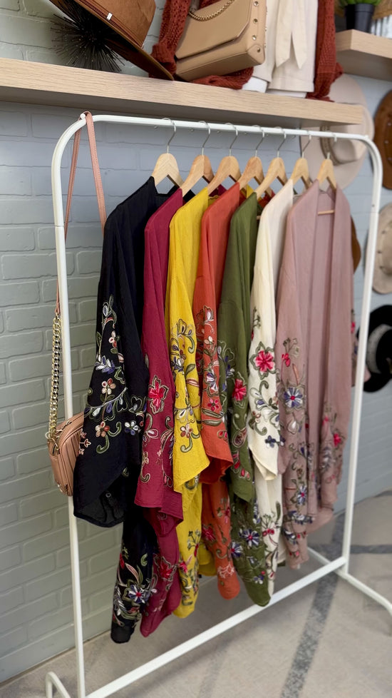 Long sleeve Embroidered Summer Cardigan – PRESTIGE